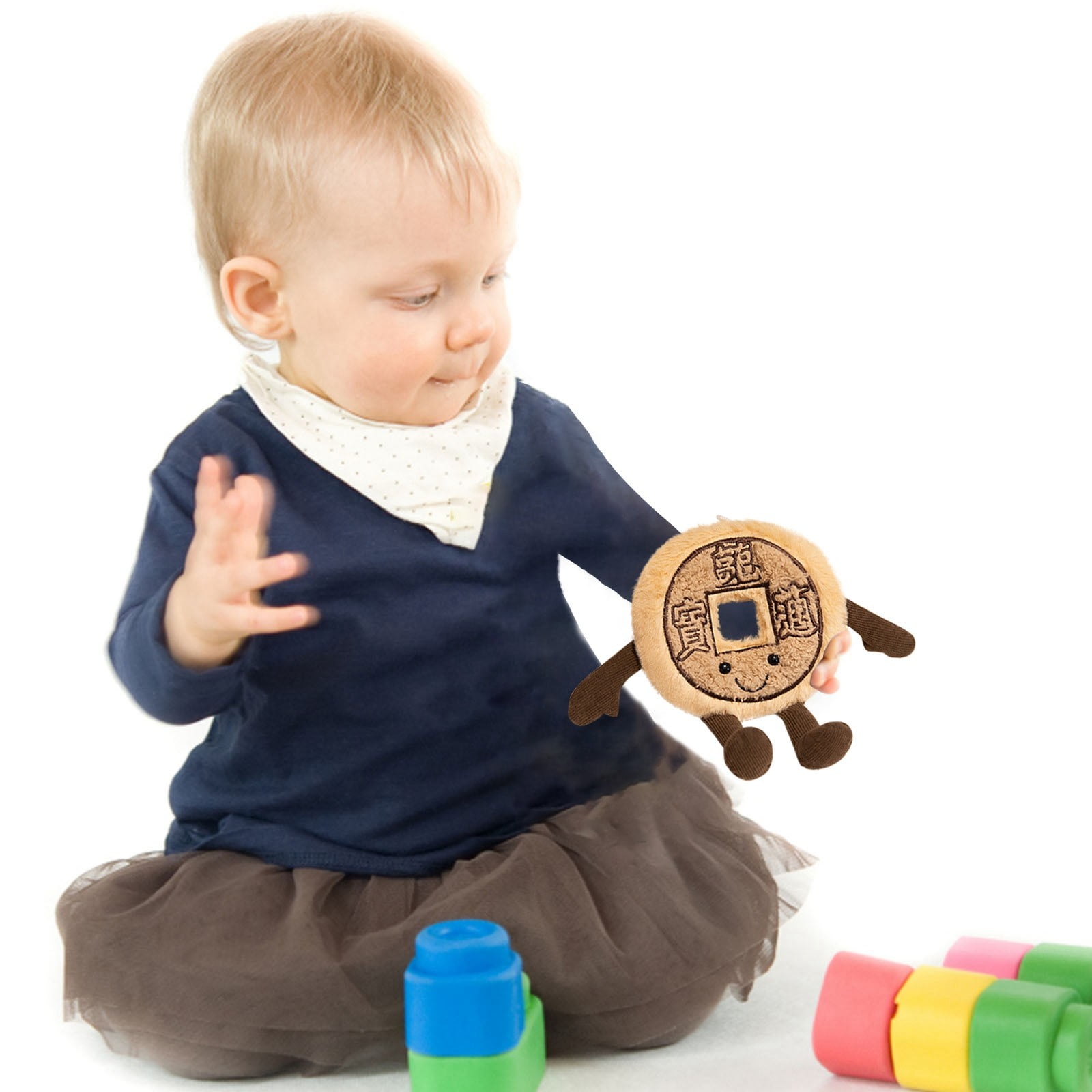 Chinese Fortune Coins Feng Shui Coins Plush Toy I Ching Coins Good Luck ...