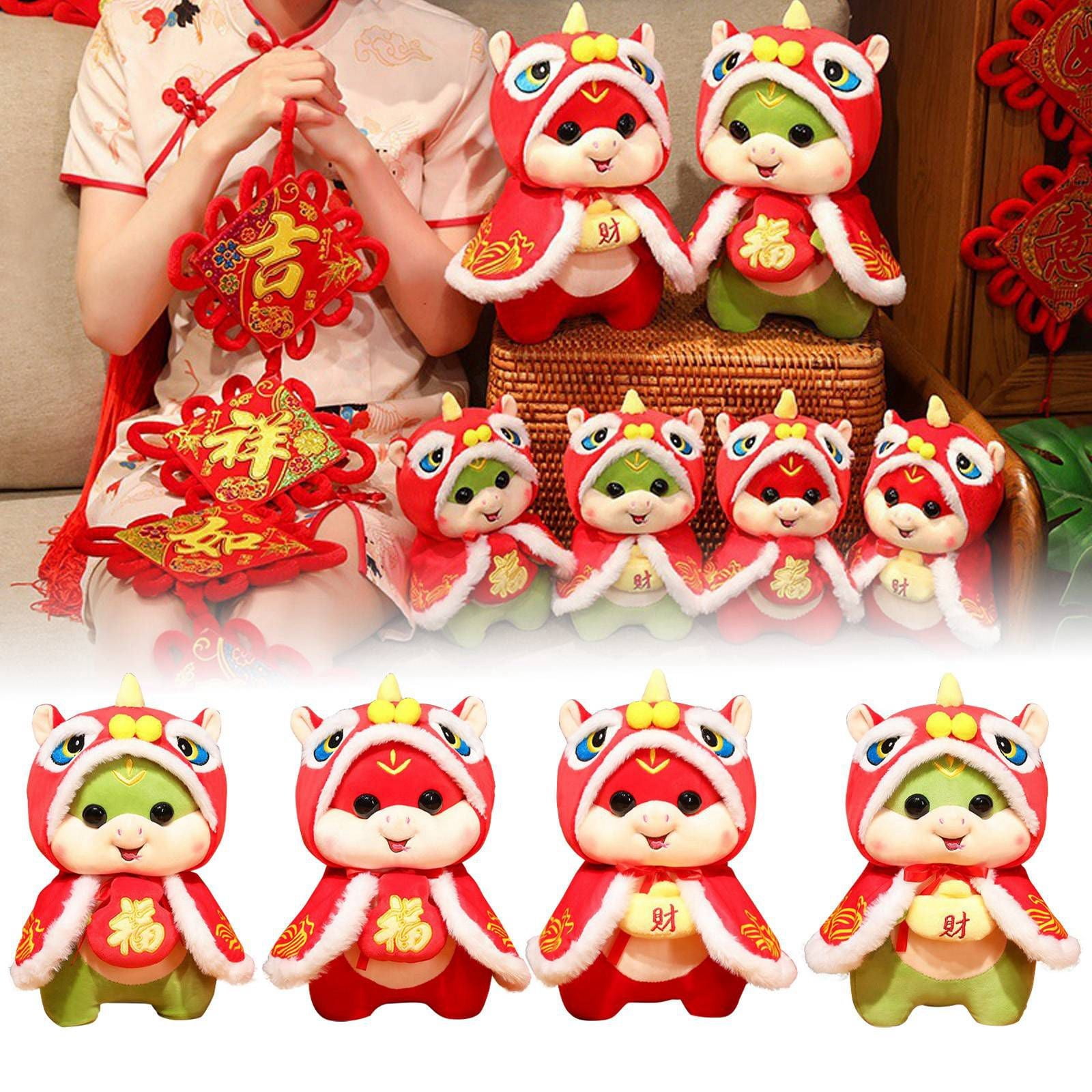 Chinese Fortune Lion Dance Feng Shui Lion Dance Plush Toy I Ching Lion ...