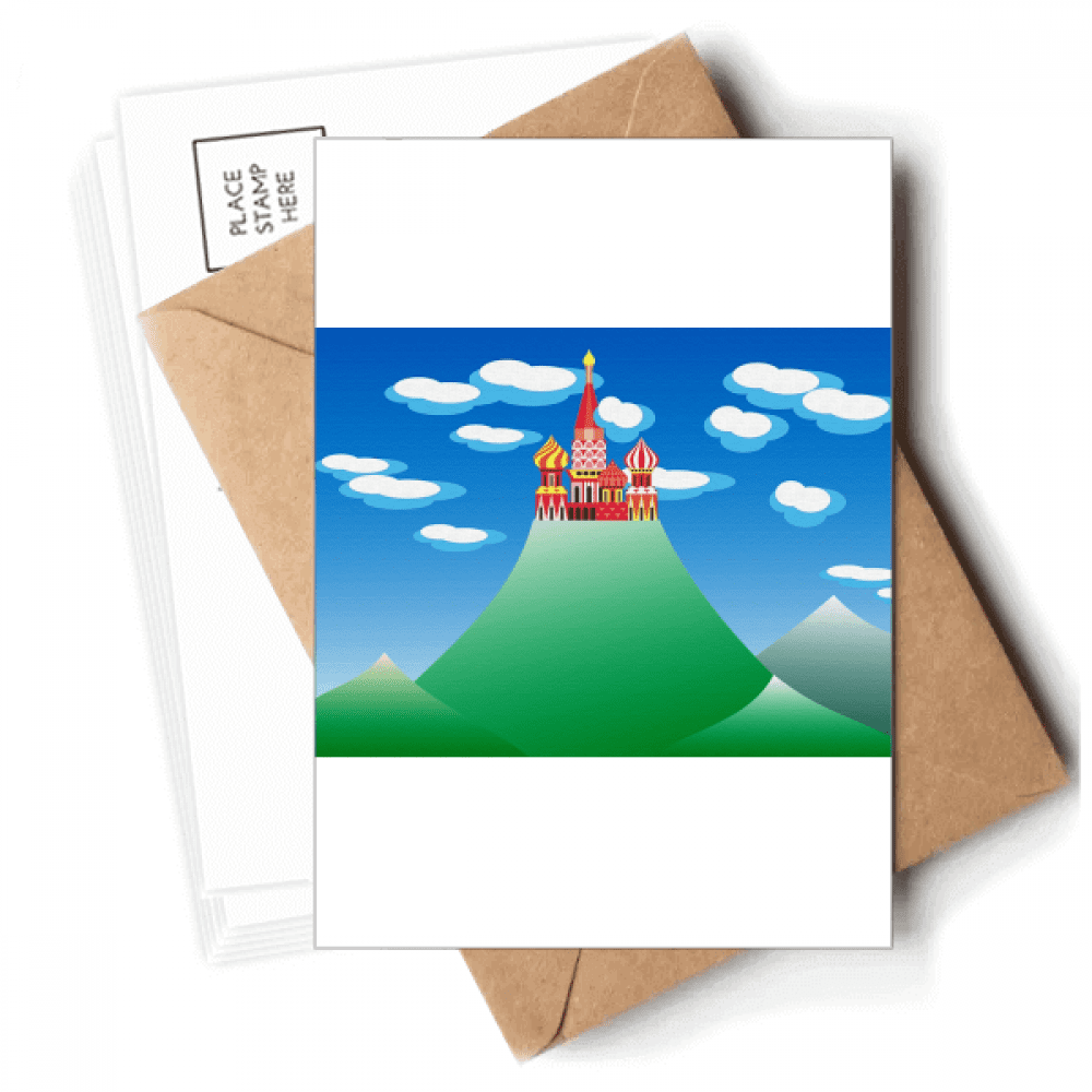 Chinese French Mountain Cloud Castle Postcards Envelopes Blank Note ...