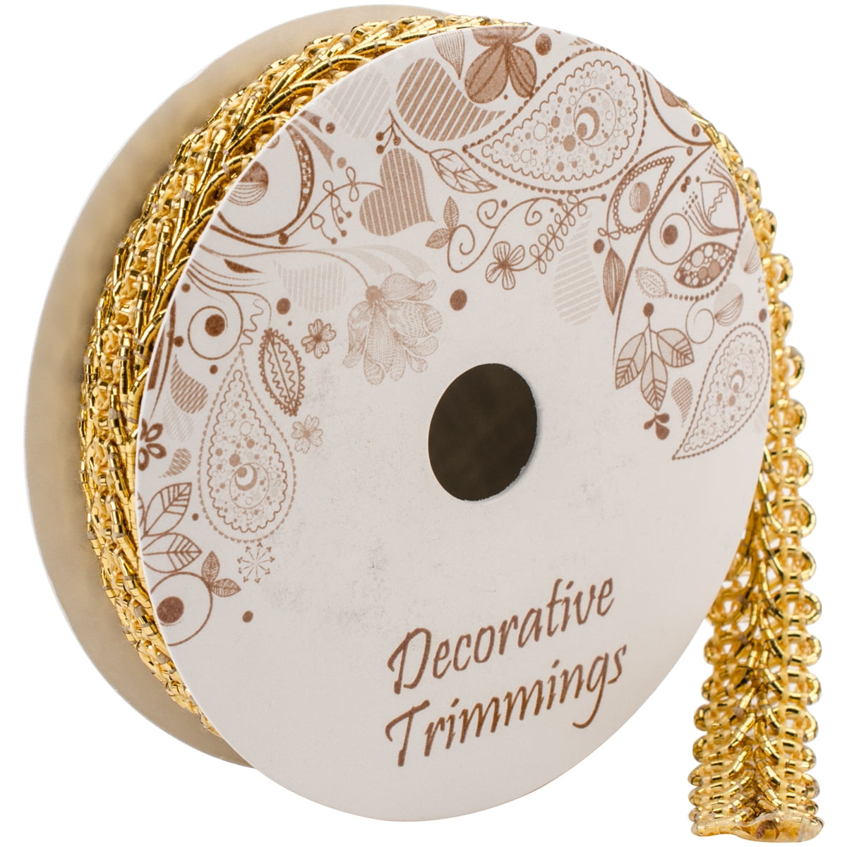 Chinese Gimp Trim 1/2"X4ft-Gold - Walmart.com