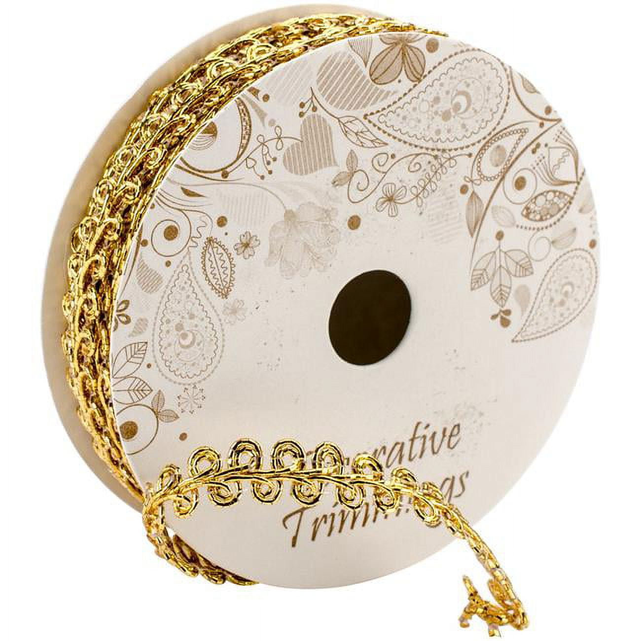 Chinese Gimp Trim 5/16" X 5ft - Gold - Walmart.com