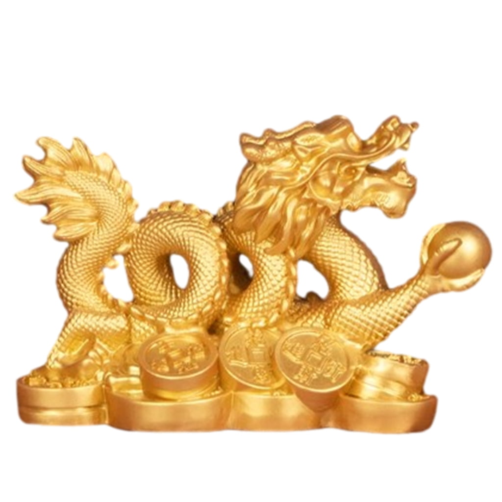 Chinese Golden Dragon Sculpture, Powerful Symbol of Prosperity and ...