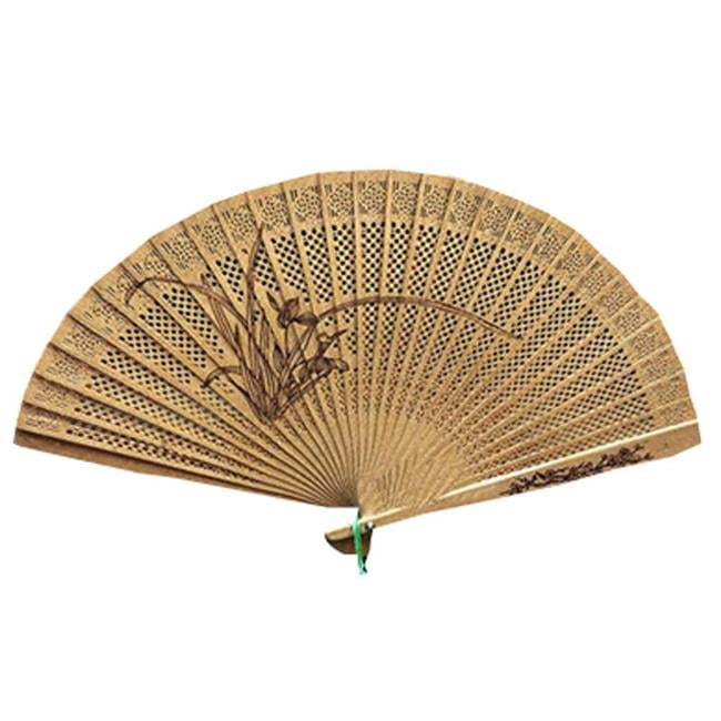 Chinese Hand Held Wooden Folding Fans - Walmart.com