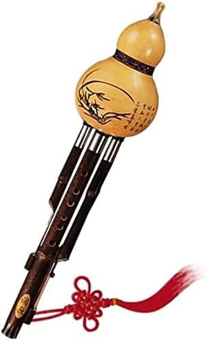 Chinese Handmade Black Hulusi Gourd Cucurbit Flute Ethnic Musical ...