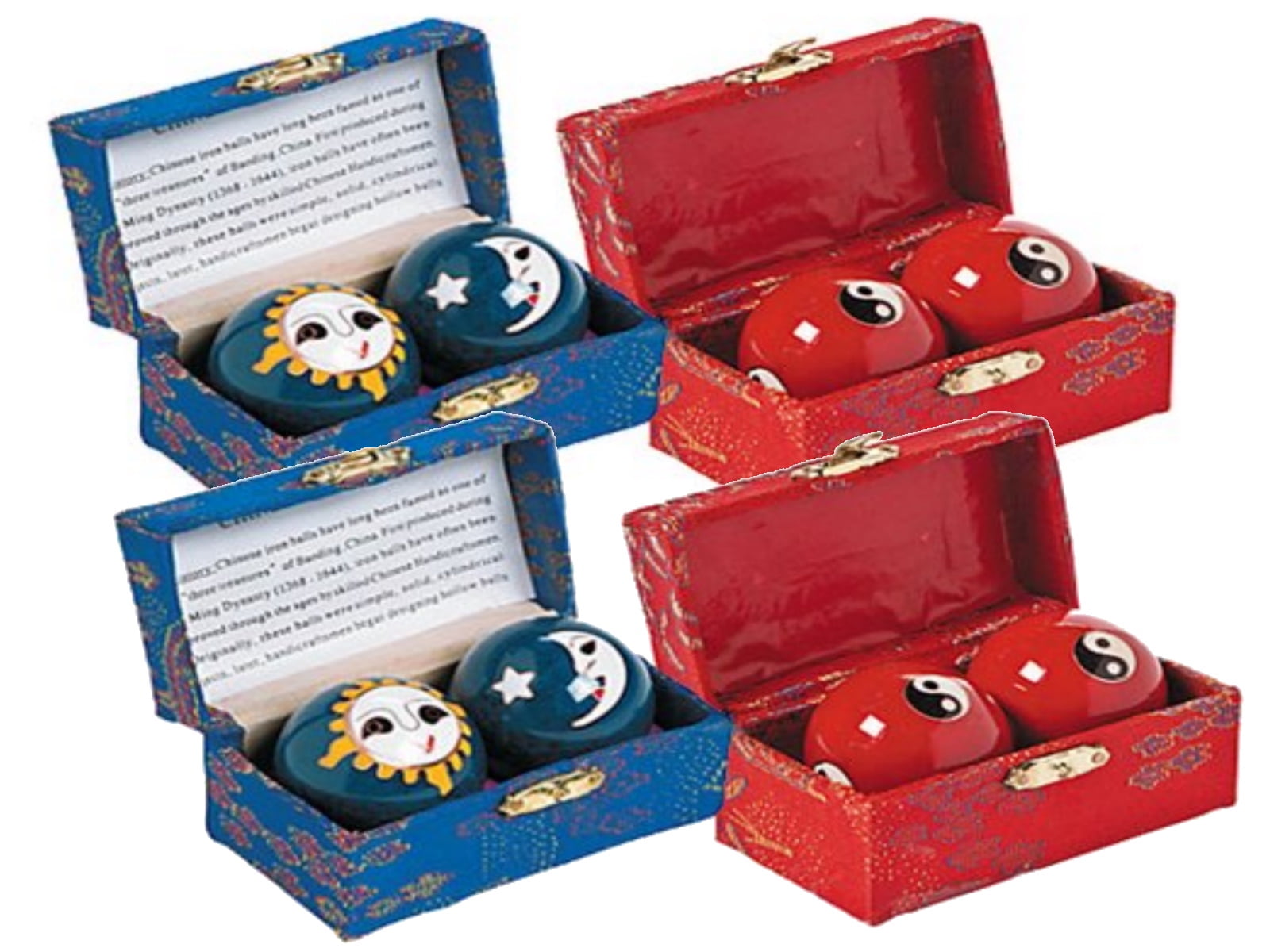 Chinese Health Balls - Four Sets (8 Balls) Stress Relief Baoding Balls ...