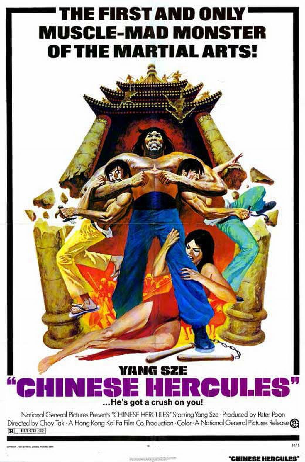 Chinese Hercules - movie POSTER (Style A) (11" x 17") (1974) - Walmart.com
