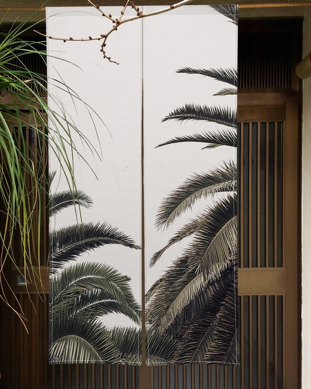 Chinese Ink Bamboo Door Curtain Japanese Noren Style Kitchen Room ...