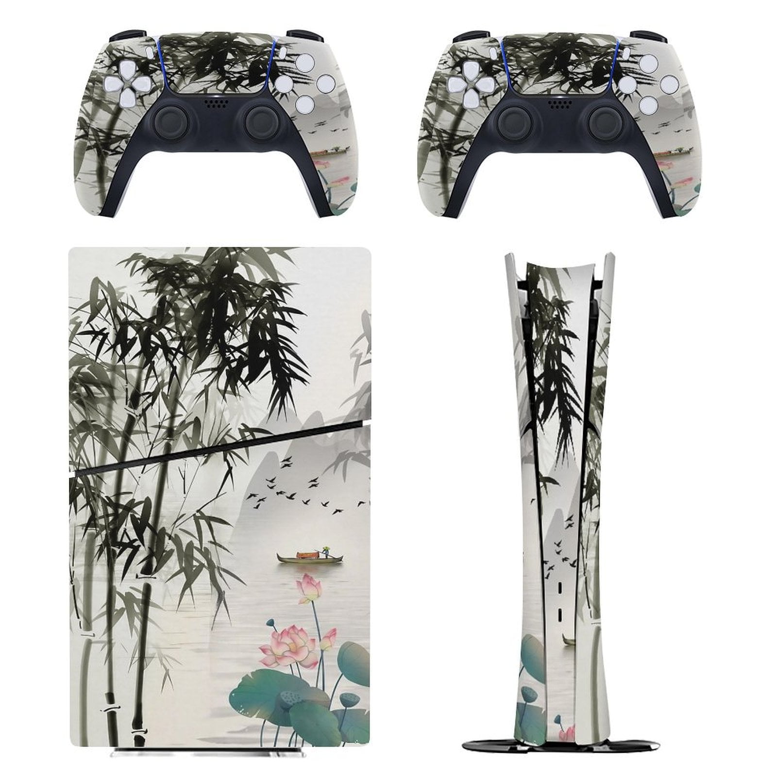 Chinese Ink Painting Bamboo PS5/PS5 Pro/PS5 Slim Digital Disc Skin ...