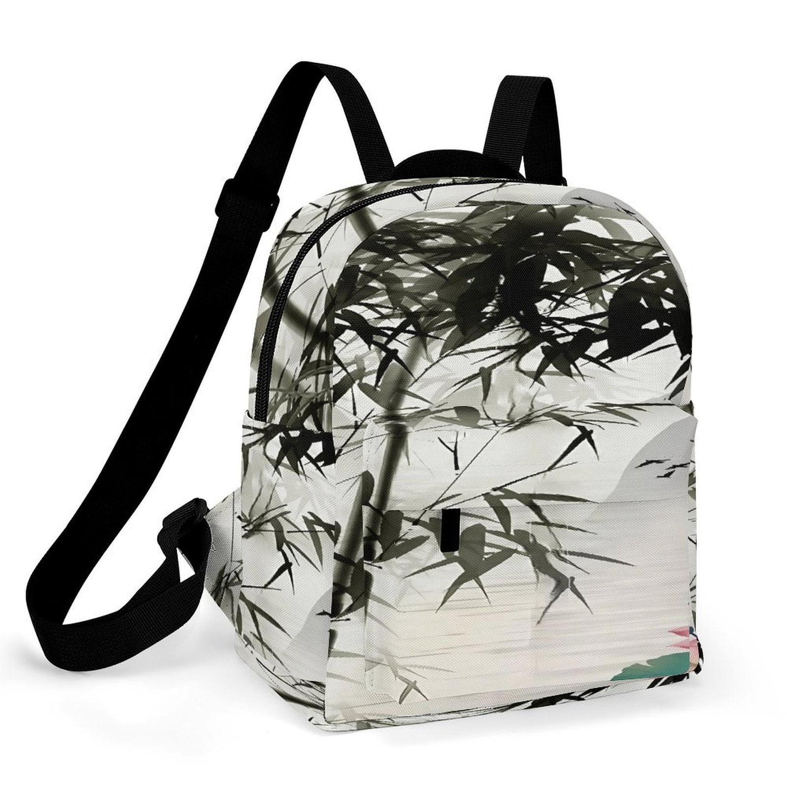 Chinese Ink Painting Bamboo Small Backpack Cute Mini Backpacks For ...