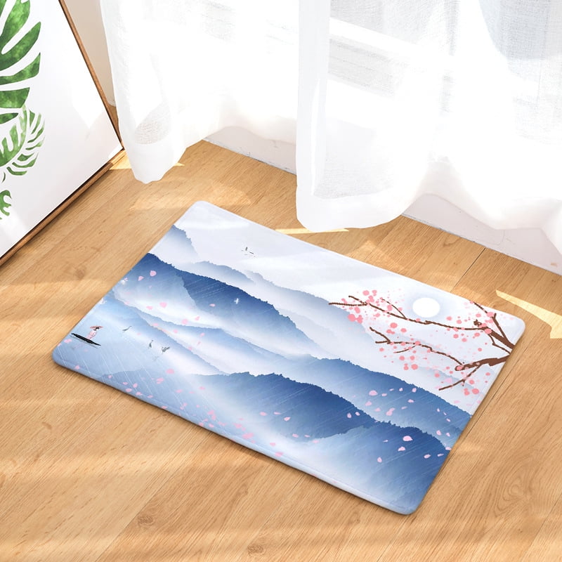 Chinese Ink Printed Kitchen Entrance Door Mat 40*60 cm Scenery Carpet ...
