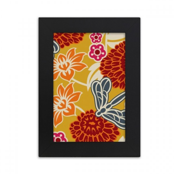 Chinese Japanese Style Asia Flowers Pattern Desktop Photo Frame Picture ...