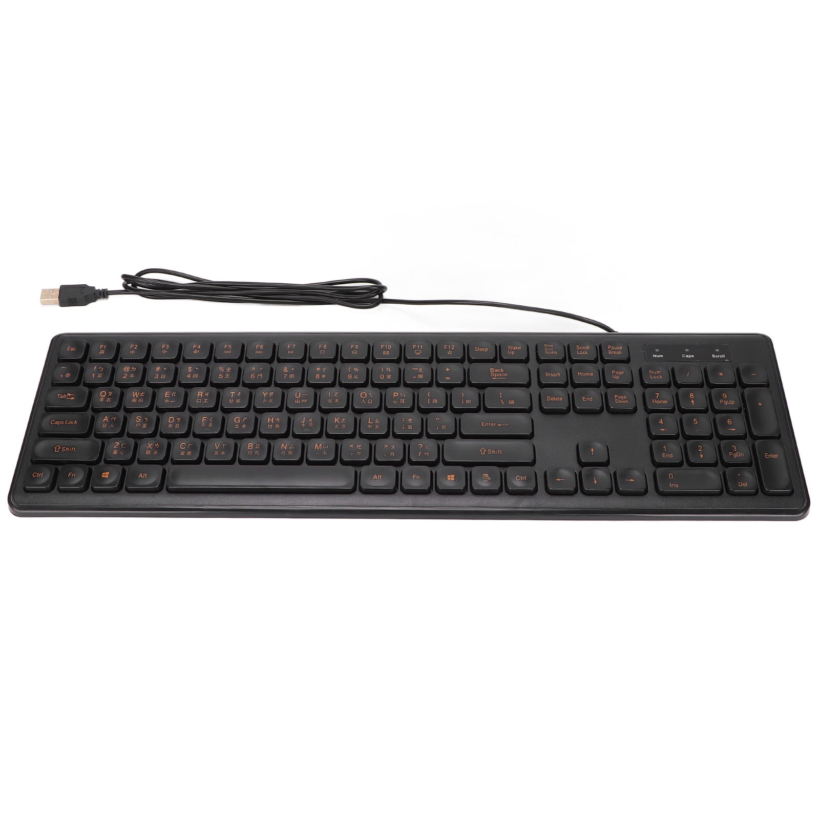 Chinese Keyboard USB Wired Comfortable Hand Feel Low Noise Bilingual ...