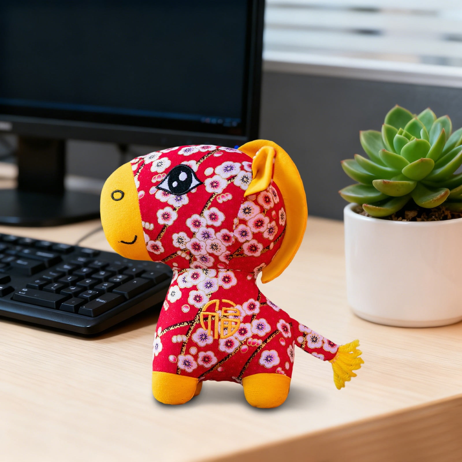 Chinese Knot Style Horse Figurine 13cm Craft Ornament A Festive And ...