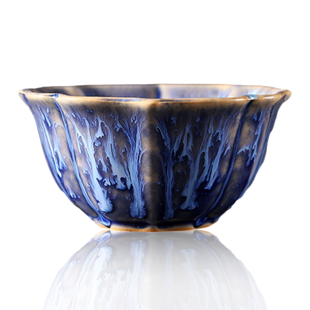 Chinese Kung Fu tea cup, 120ml ceramic teacup, sparkling Tianmu teacup, beautiful Jianzhan ...