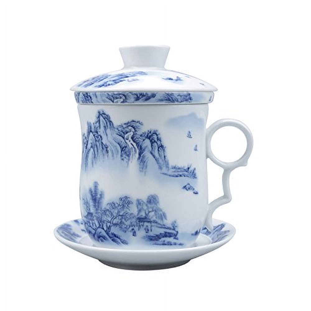 Chinese Landscape Painting Ceramic Teacup 300ml - Walmart.com