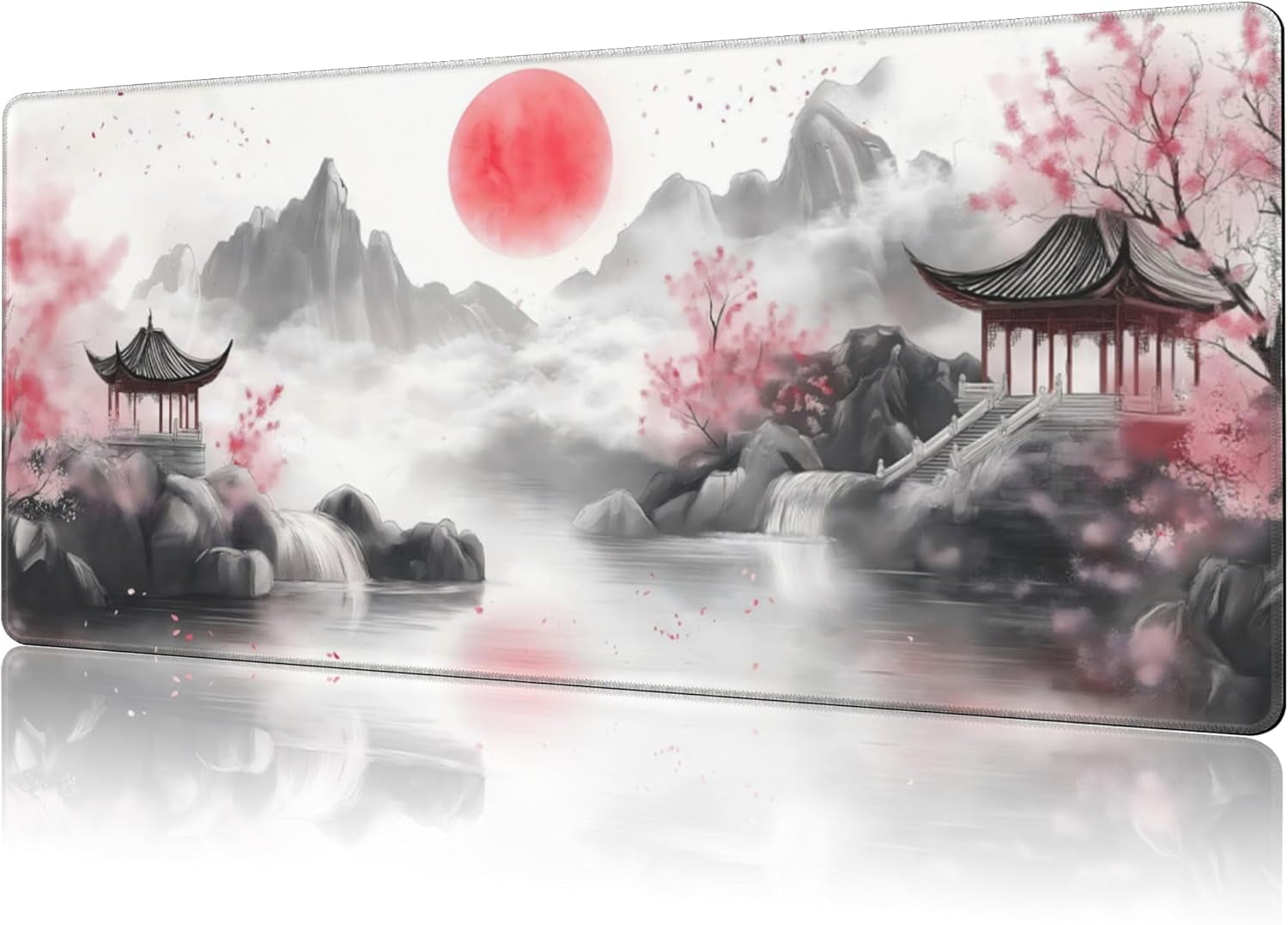 Chinese Landscape Painting Gaming Mouse Pad,Large Non-Slip Thick ...