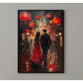Chinese Lanterns Red Silk Dress Thick Style, Stretched Canvas - Walmart.com