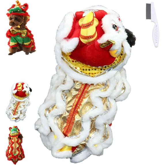 Chinese Lion Dance Dog Costume, Chinese New Year Dog Outfit, Spring ...
