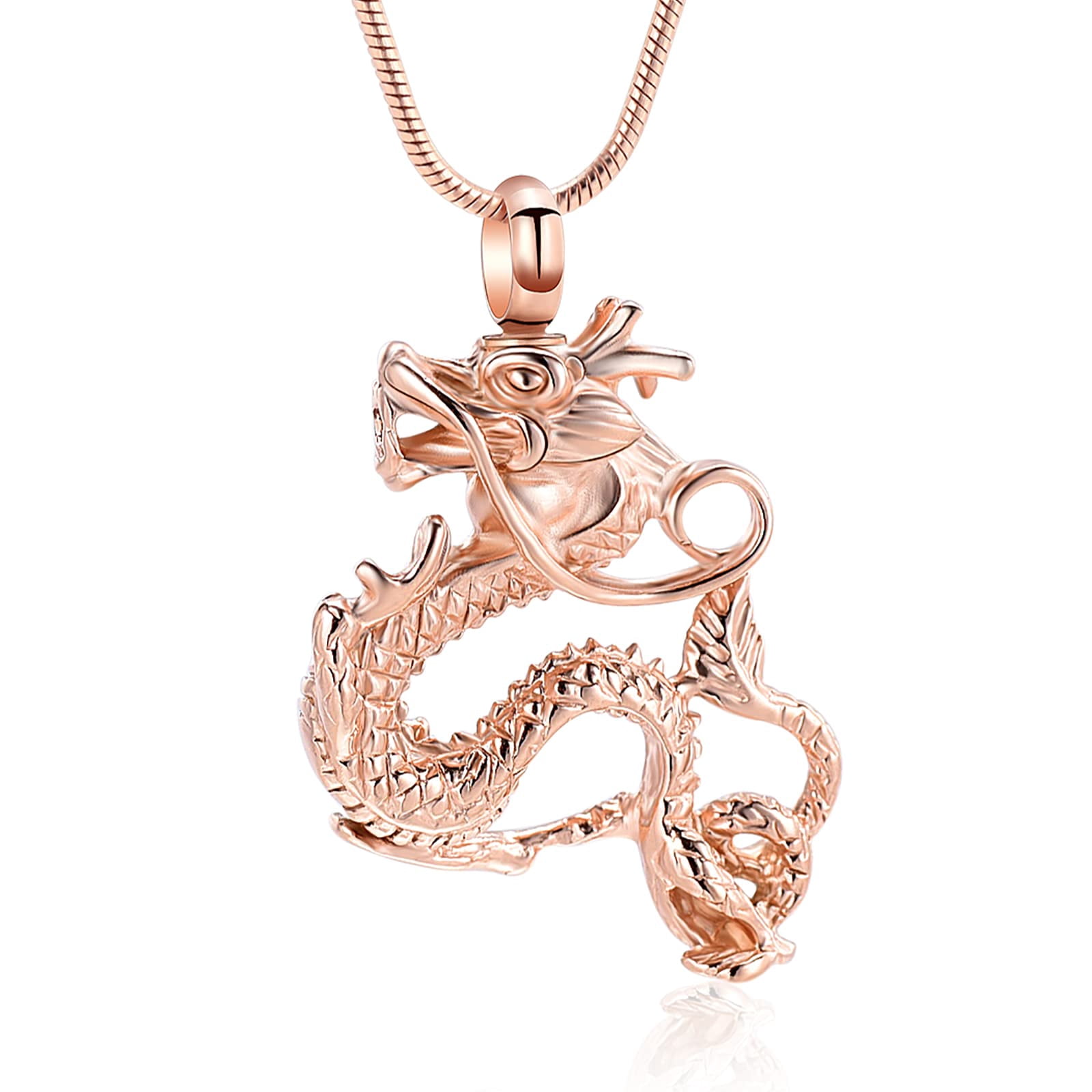 Chinese Loong Dragon Urn Pendant Cremation Jewelry for Ashes Holder ...