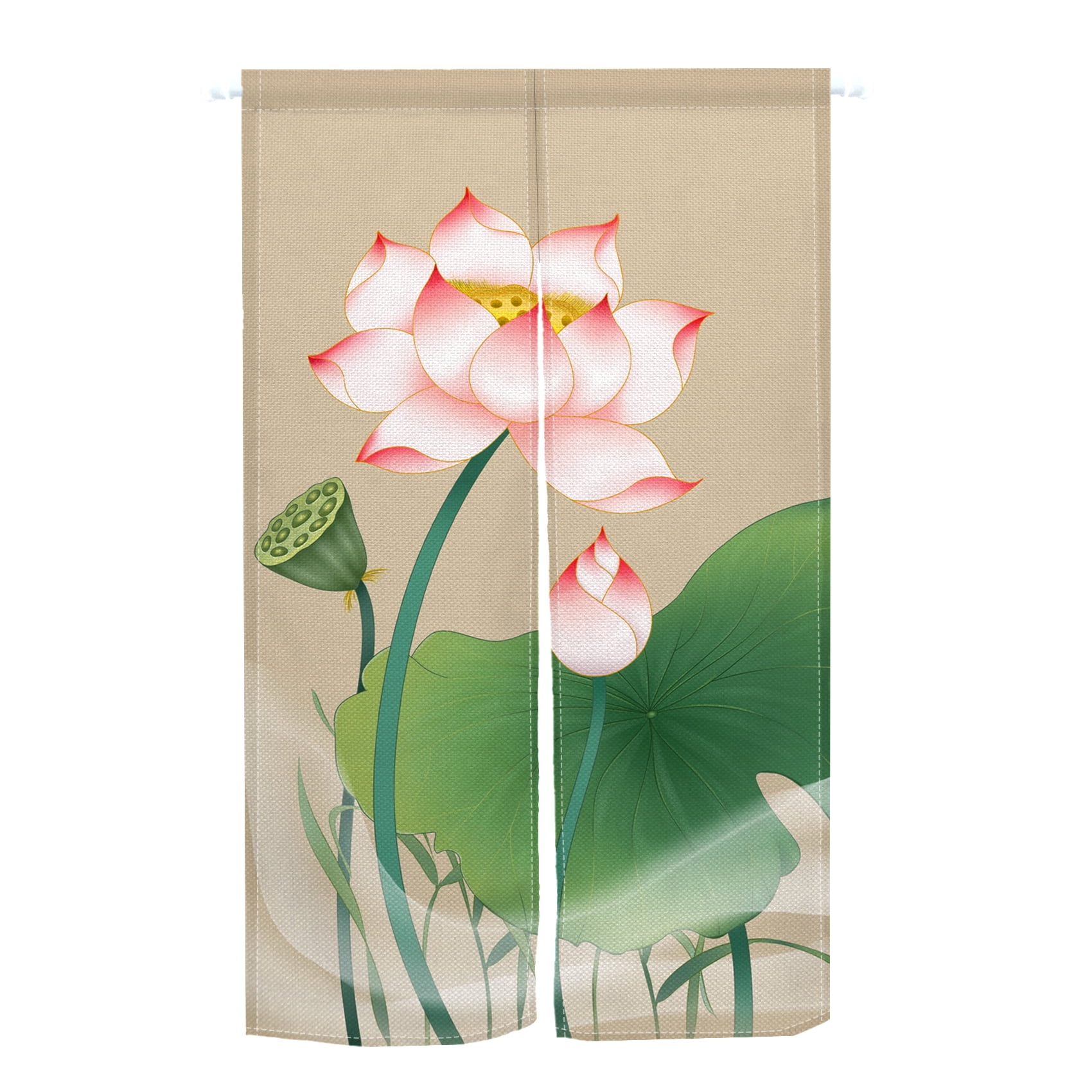 Chinese Lotus Door Curtain Restaurant Japanese Kitchen Izakaya ...