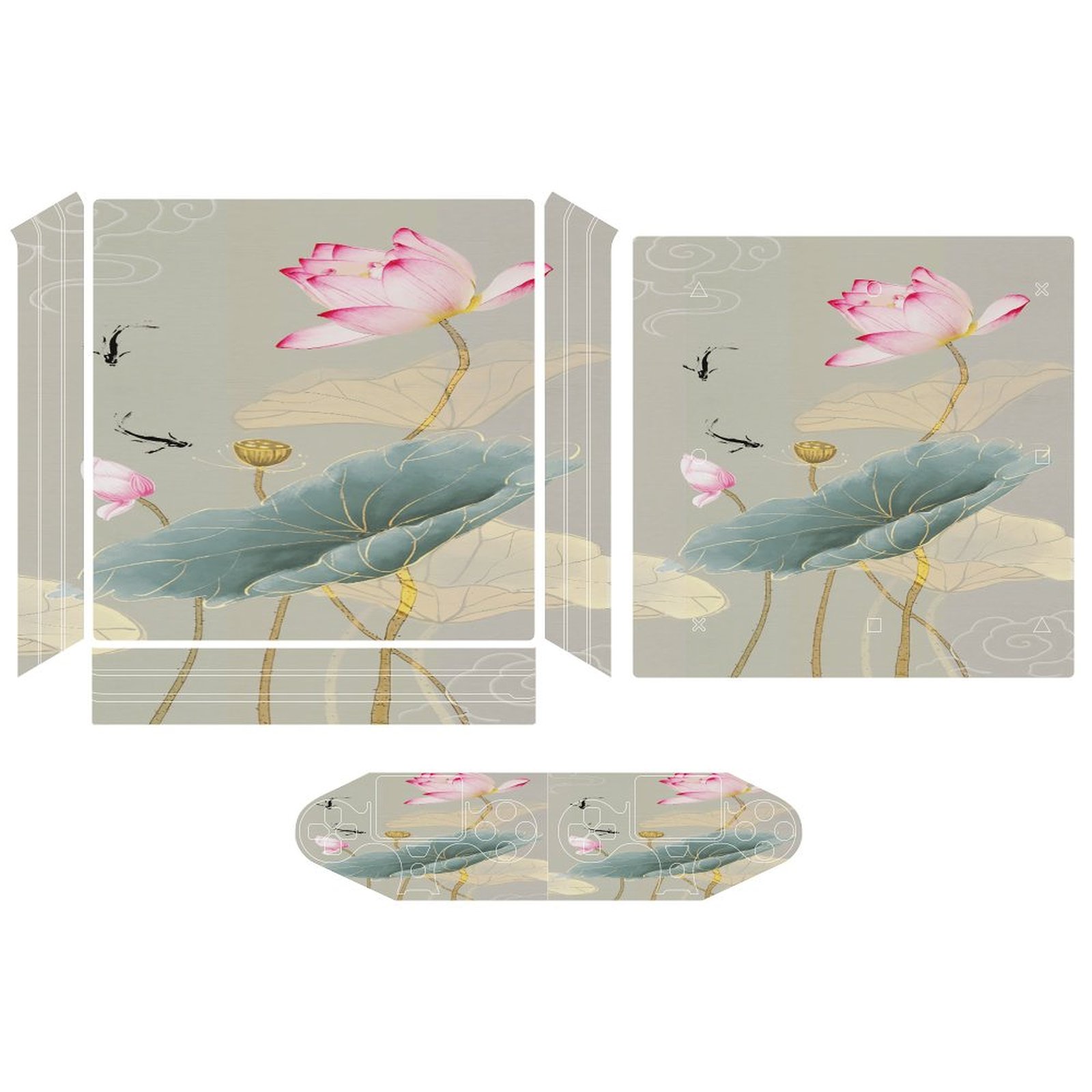 Chinese Lotus PS4/PS4 Pro/PS4 Slim Skin Sticker For Console And ...