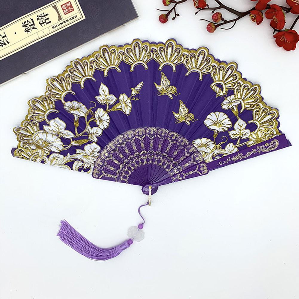 Chinese Luxury Gliding Folding Fan Wedding Bridal Fan Dancing ...