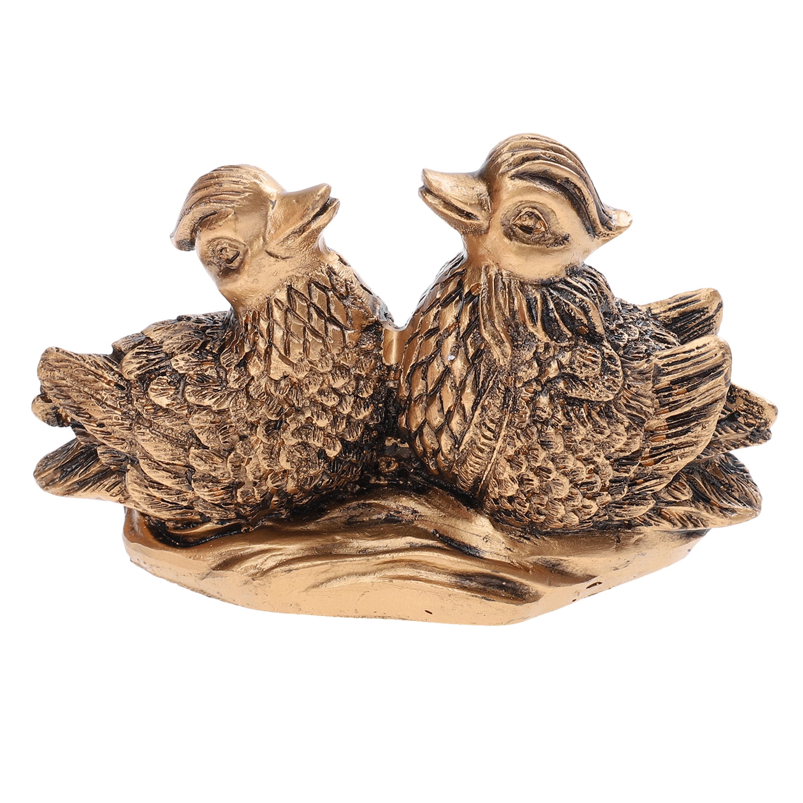 Raindrops Decorative Mandarin Love Birds Statue Feng Shui Figurine ...