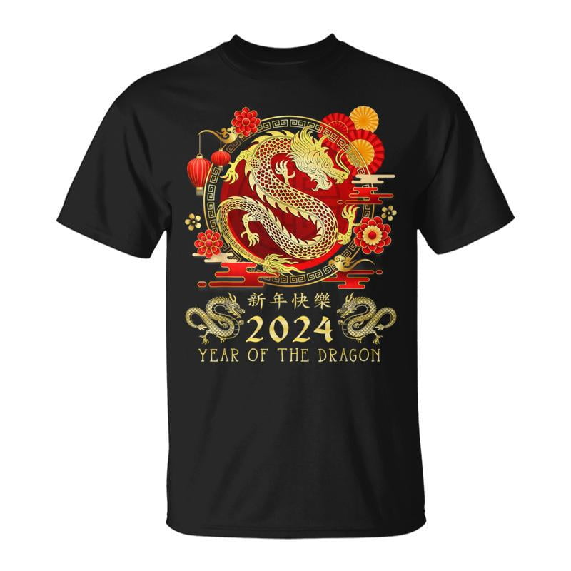 Chinese New Year 2024 Year Of The Dragon Happy New Year 2024 TShirt ...