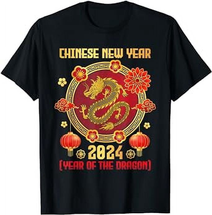 Chinese New Year 2024 Year Of The Dragon Happy New Year T-Shirt ...