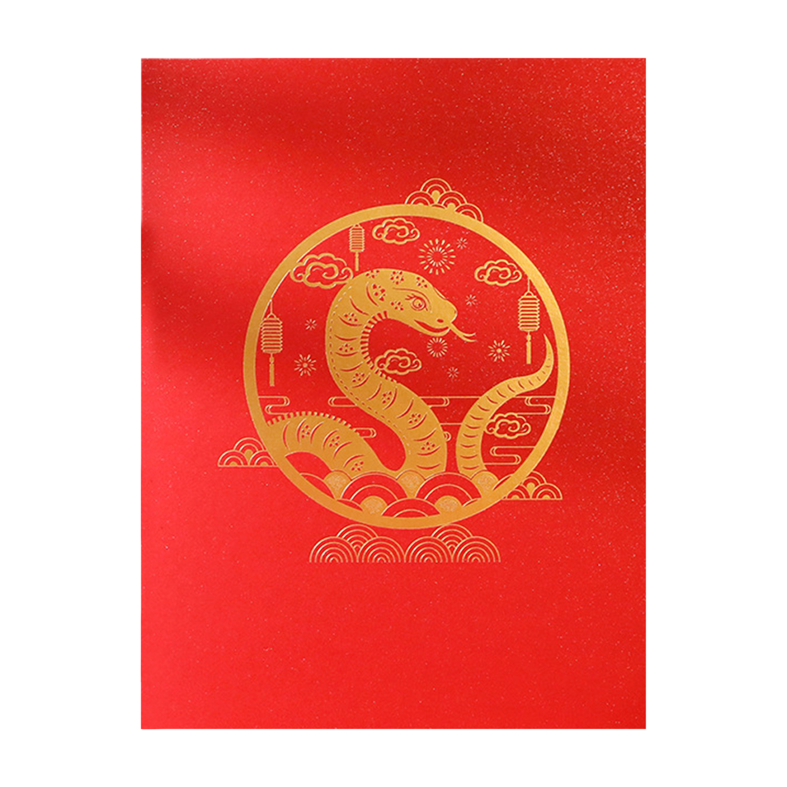 Chinese New Year 2025 Snake Greeting Cards Envelope New Year Snake Year ...