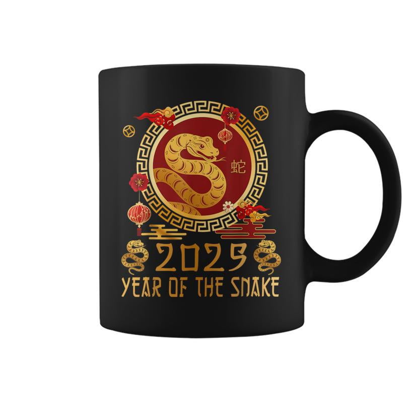 Chinese New Year 2025 Year Of The Snake Happy New Year 2025 Coffee Mugs ...