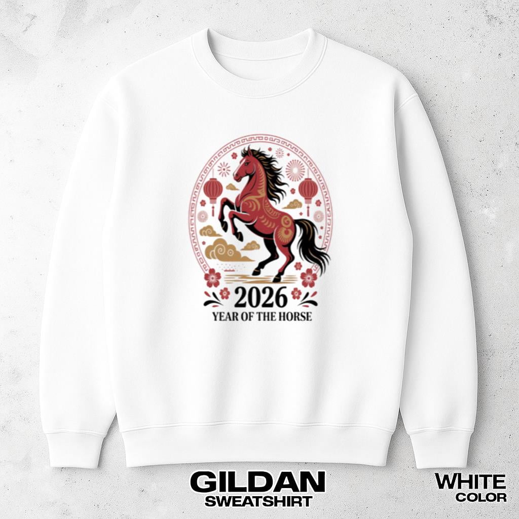 Chinese New Year 2026 Year Of The Horse Lunar Zodiac Retro Art Fun ...