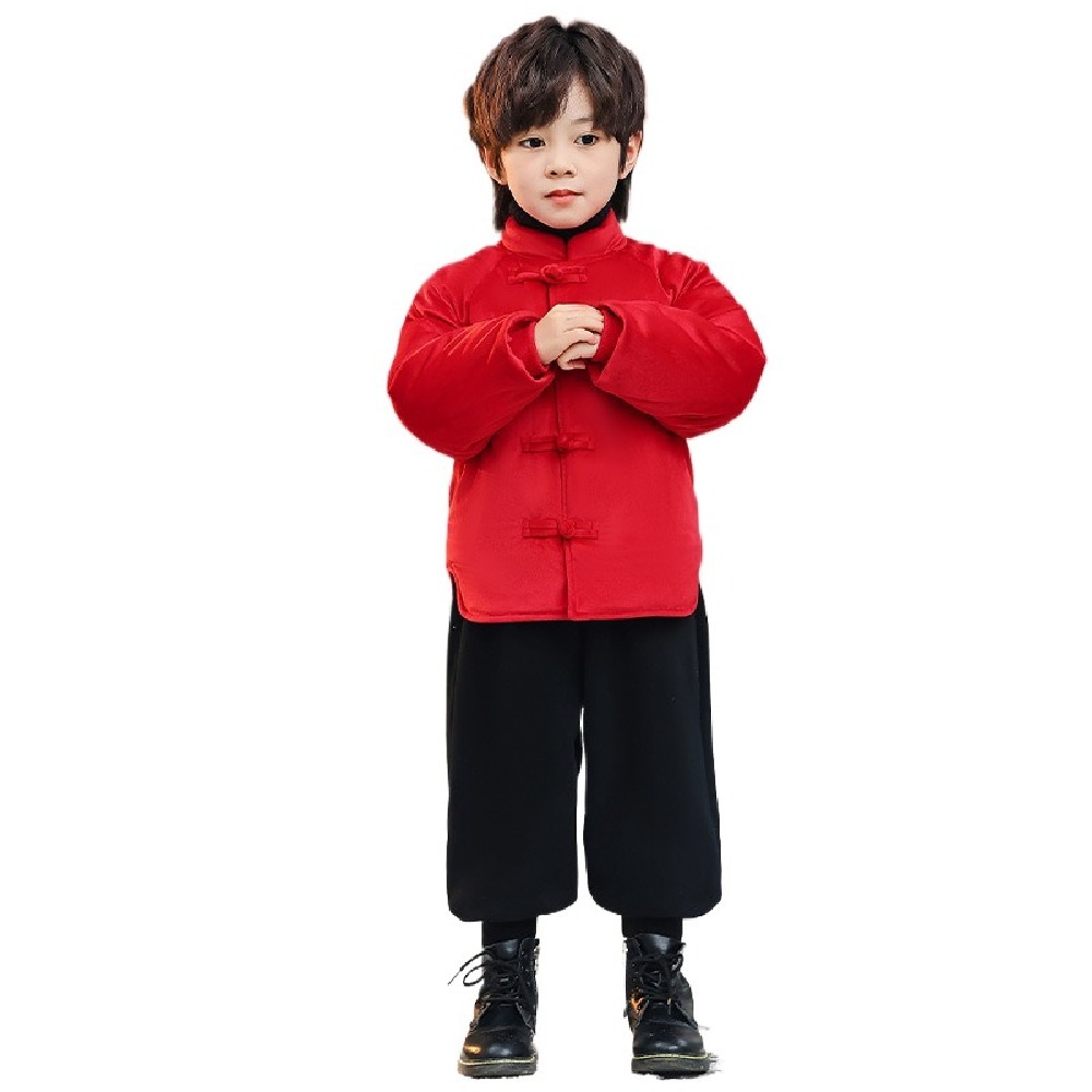 Chinese New Year Boys' Fashion Hanfu ancient Tang costume performance ...