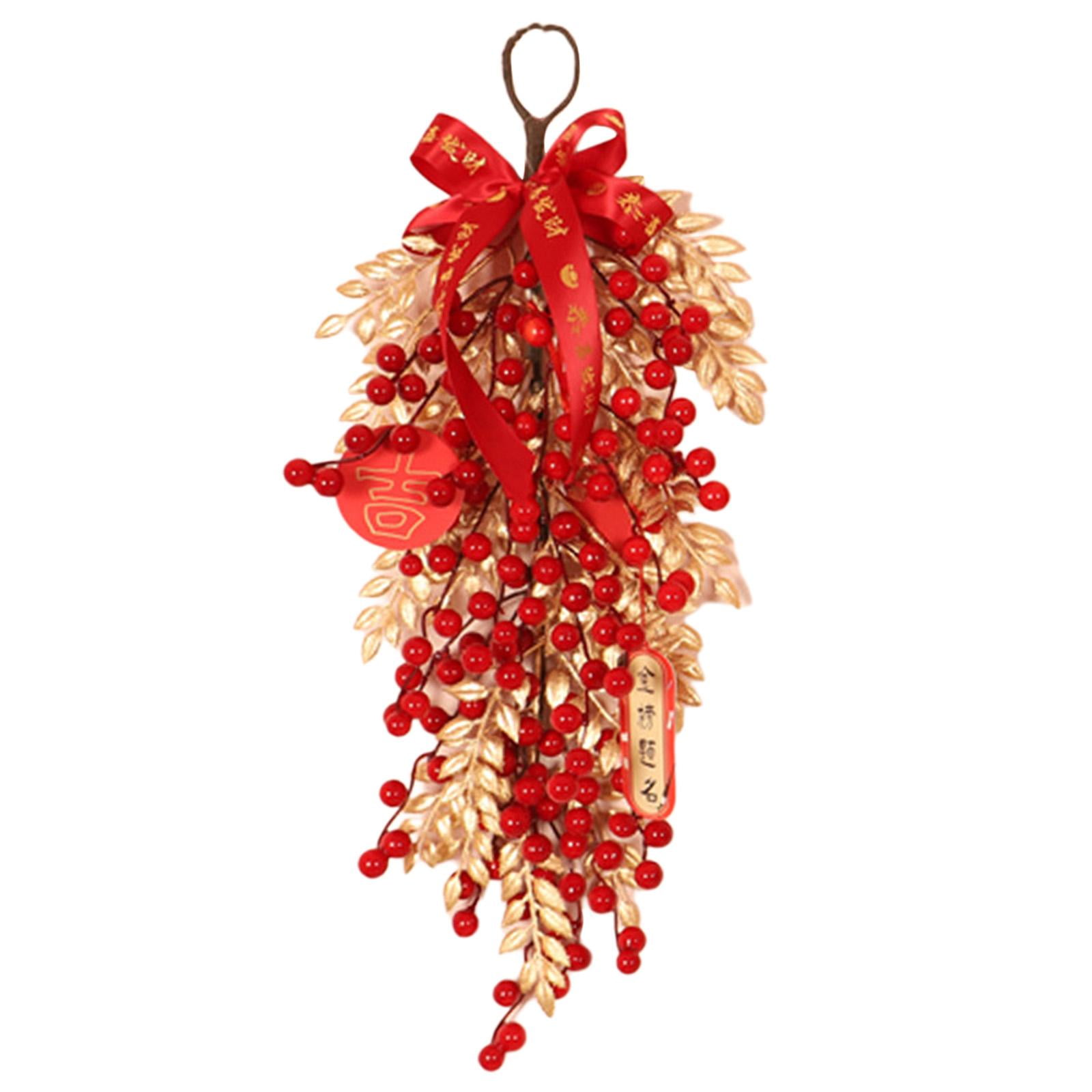 Chinese New Year Decoration Oriental Handcraft Metal Wreath Traditional ...