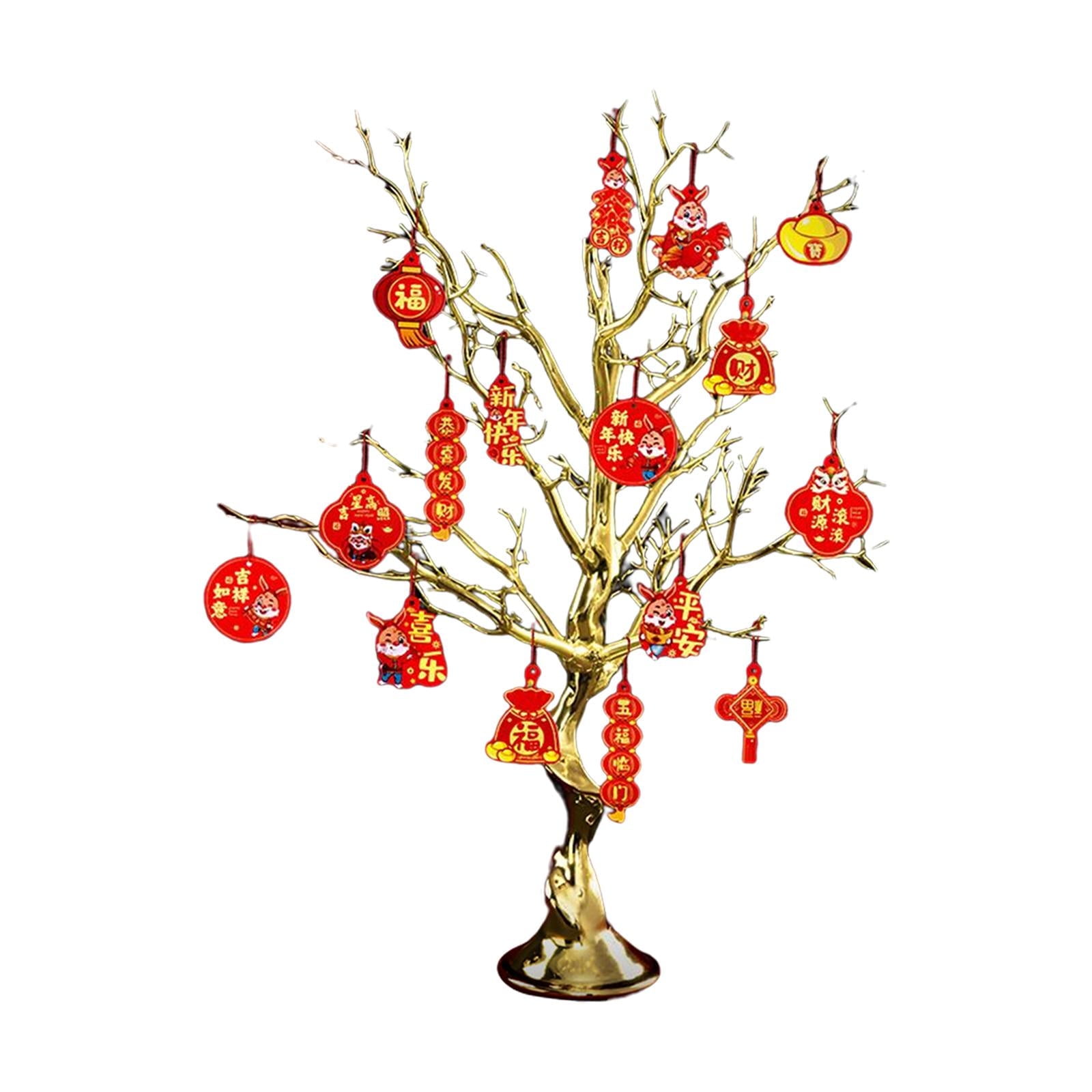 Chinese New Year Decorations Table Centerpieces Artificial Bonsai ...