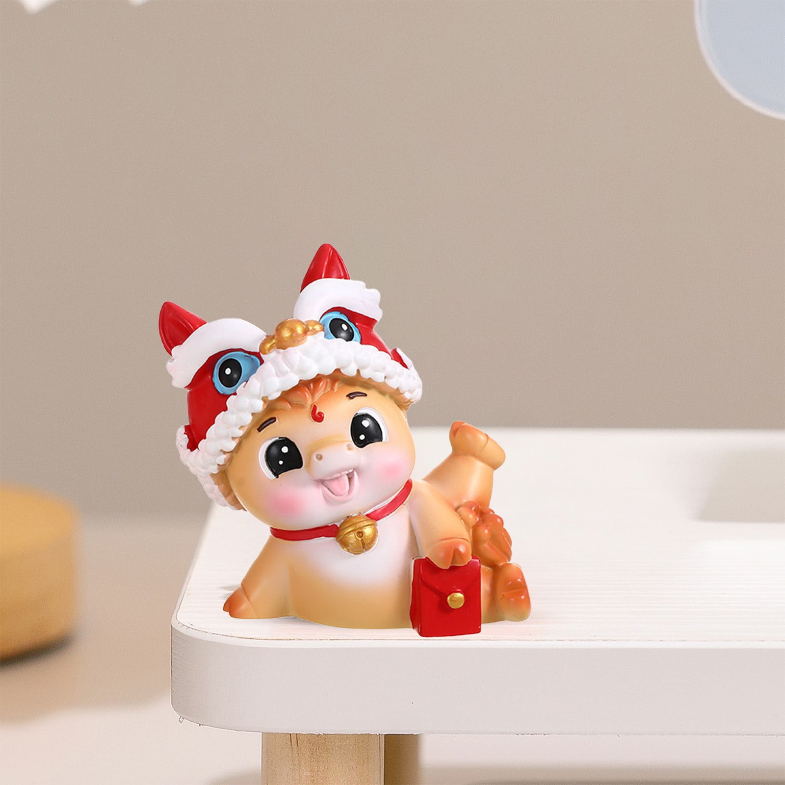 Chinese New Year Horse Figurines,Resin Mini Golden Chinese Zodiac Horse ...