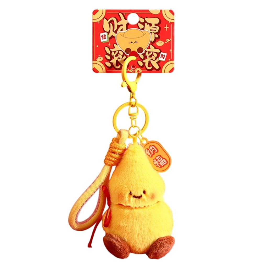 Chinese New Year Lucky Charm Keychain Ingot/Gourd Design Portable ...