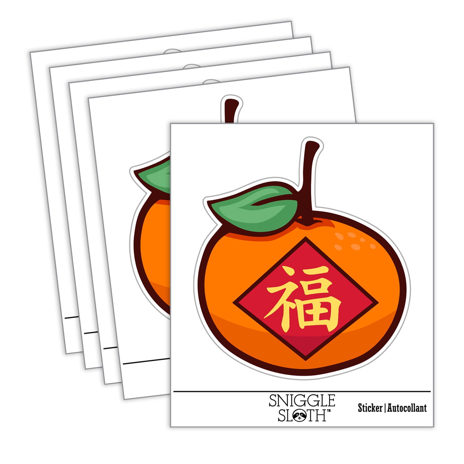 Chinese New Year Mandarin Orange Fortune Prosperity Car Window Bumper ...