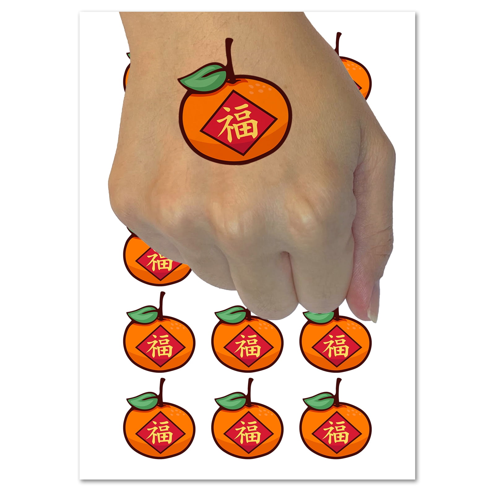 Chinese New Year Mandarin Orange Fortune Prosperity Water Resistant ...