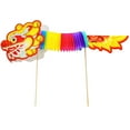 Chinese New Year Paper Dragon Decorations, DIY Handheld Chinese Paper ...