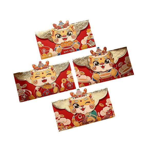 Chinese New Year Red Envelope 2024 Dragon, Red Envelopes Chinese New ...