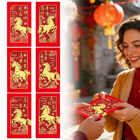 Chinese New Year Red Envelopes, Lunar New Year Envelopes Decorations ...