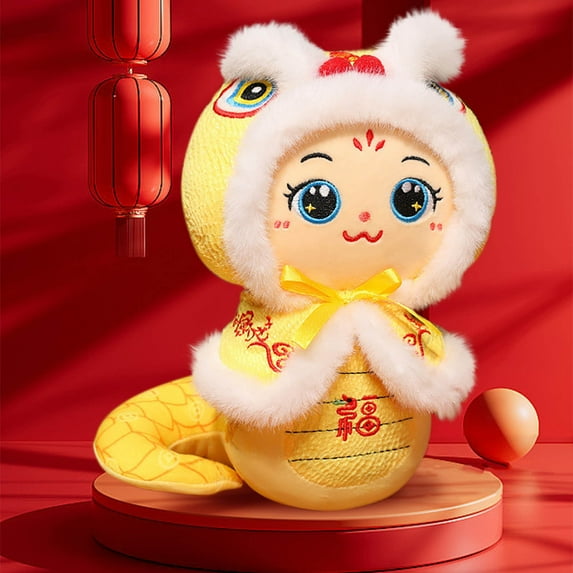 Chinese New Year Snake Plush Animal Toys 2032 Lucky Snake Stuffed Plush ...