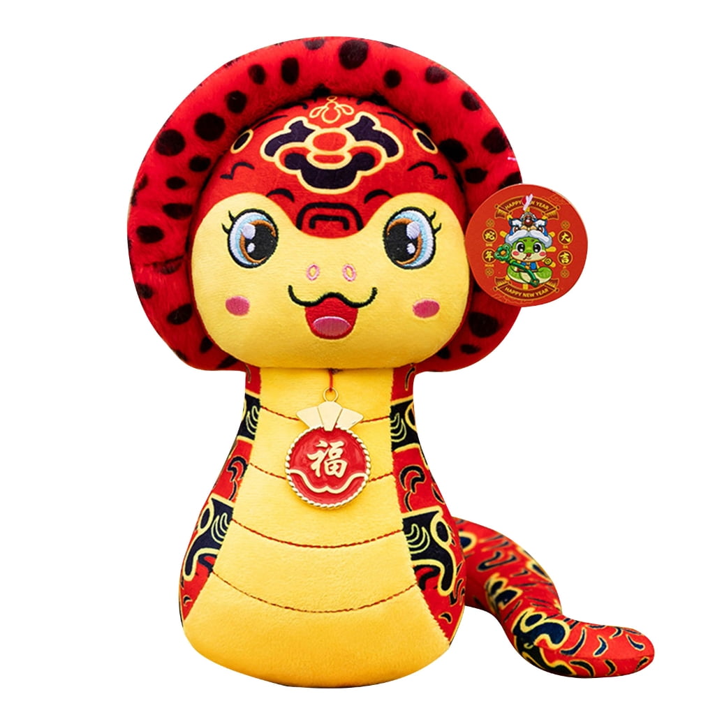 Chinese New Year Snake Plush Toy 2025 Zodiacal Soft Stuffed Desk Decors ...