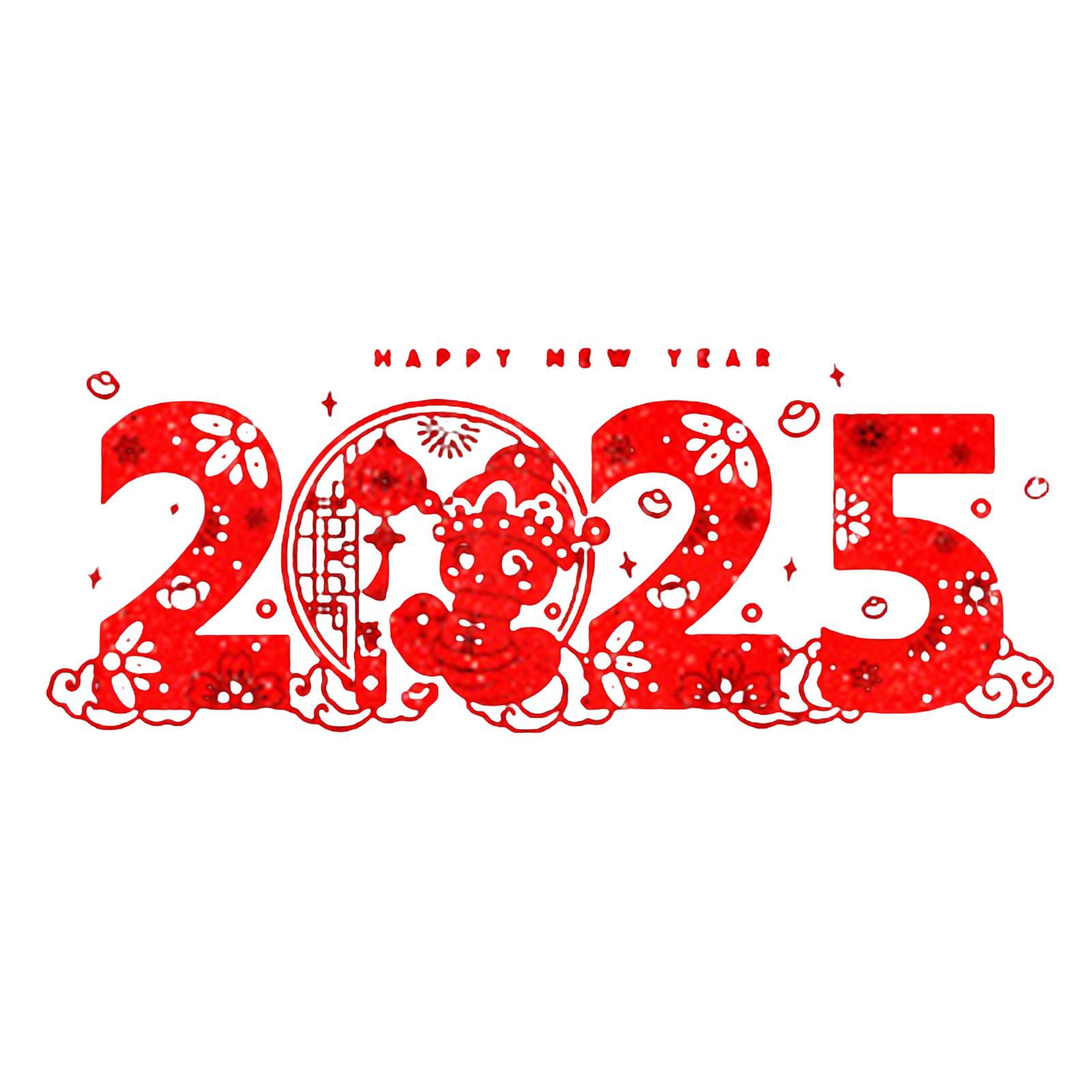 Chinese New Year Stickers 2025 - Lunar New Year Window Clings Year of ...
