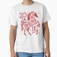 Chinese New Year of the Horse 2026 Lunar Holiday Art Unisex T-Shirt up ...