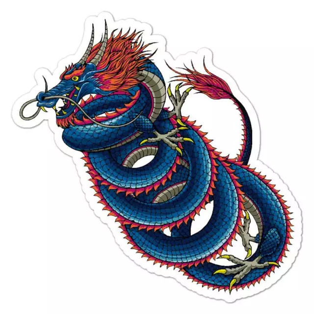 Chinese Oriental Dragon Sticker Indoor Outdoor Phone Decal Water Bottle ...