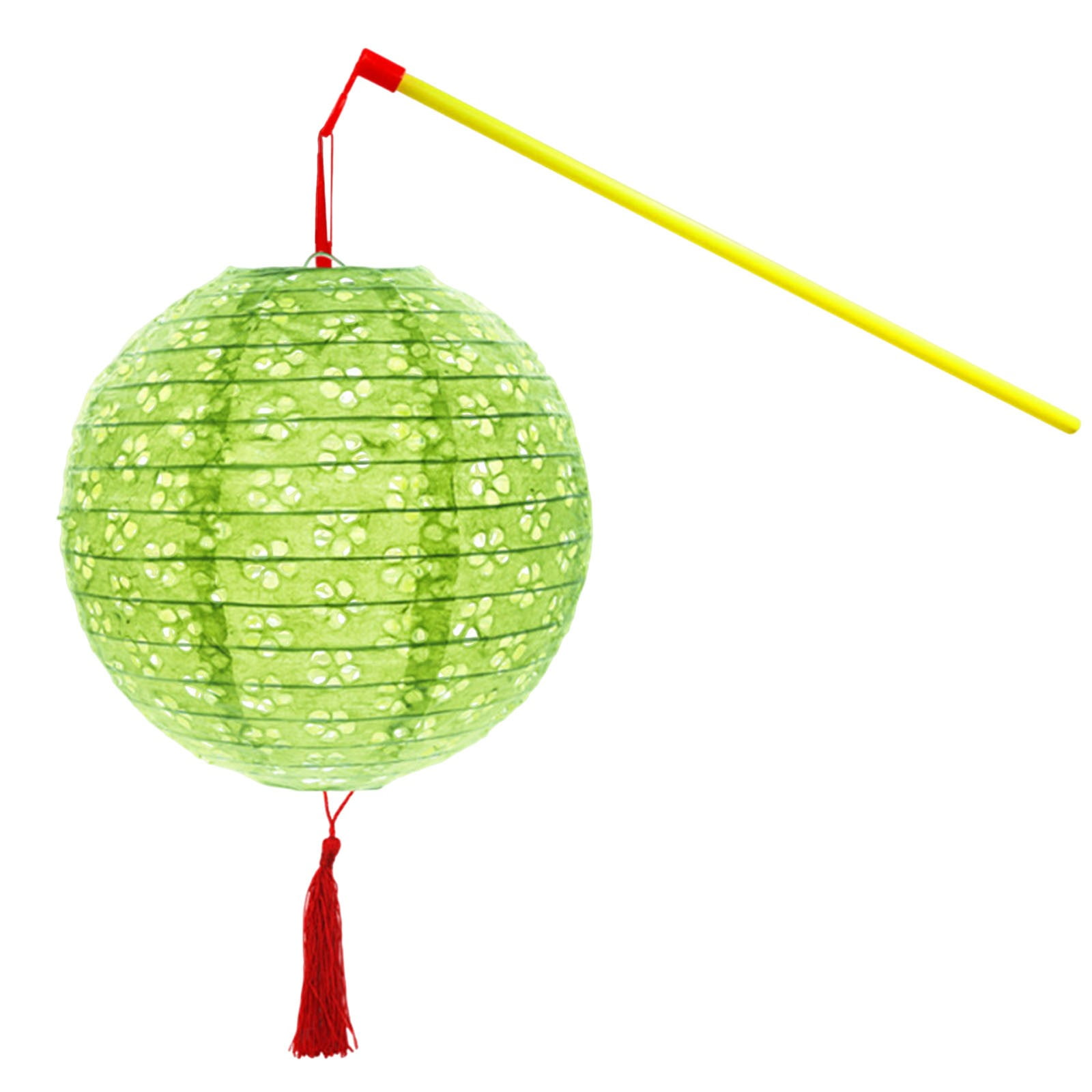 Chinese Paper Lantern with LED Light | Hollow Cut-Out Design | Hanging ...