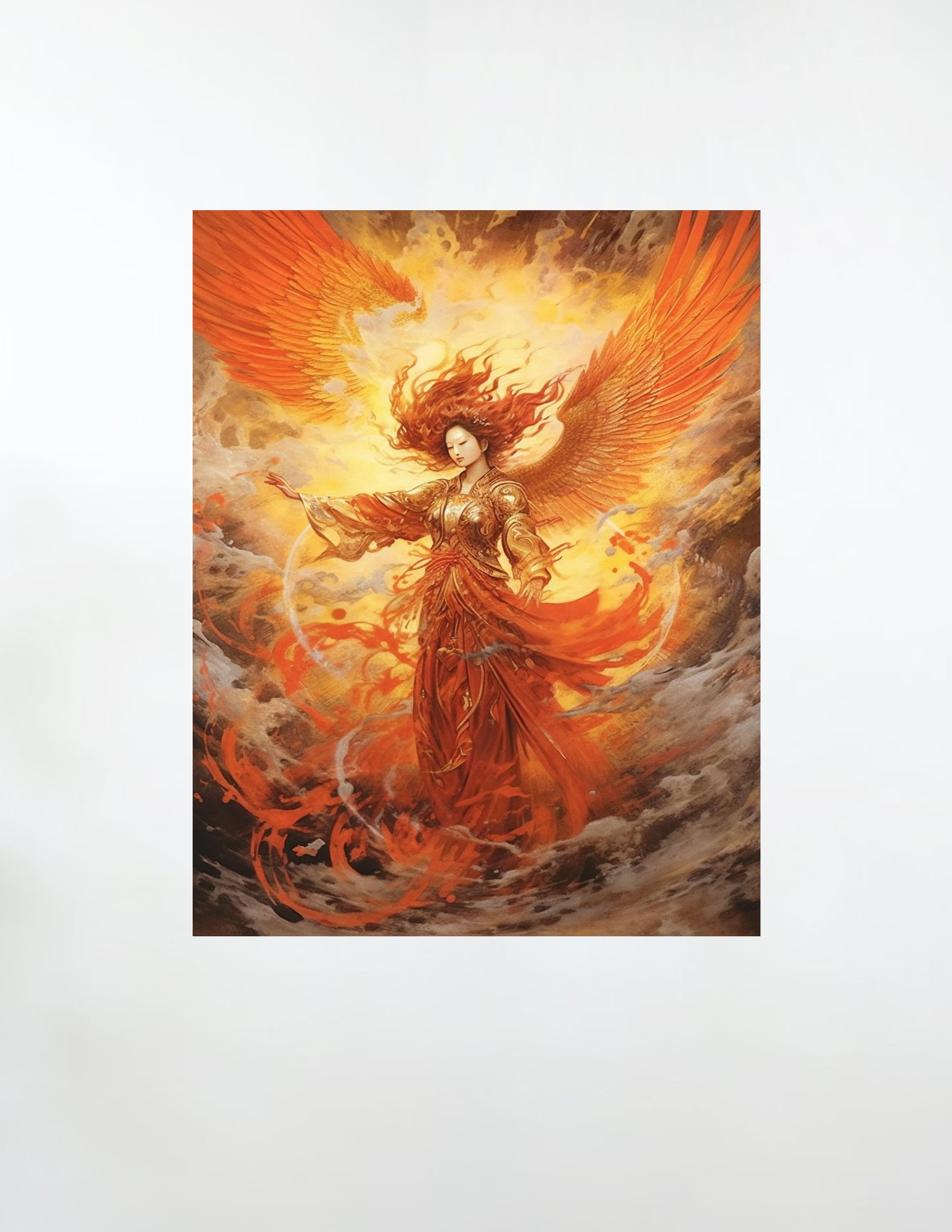 Chinese Phoenix Goddess Canvas Poster Canvas Print Wall Art Bedroom ...