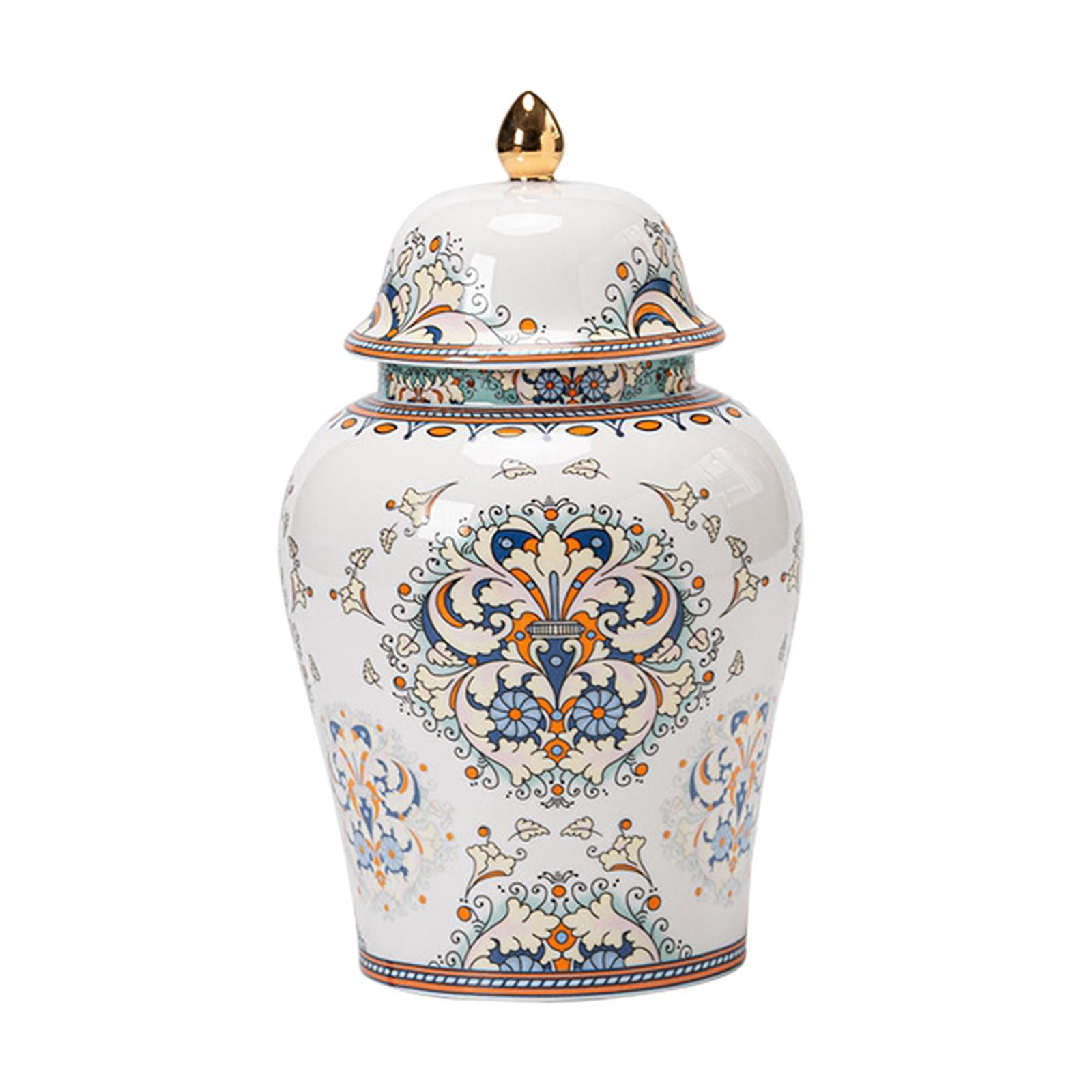 Chinese Porcelain Jar Glazed Hand Painted Living Room Decoration Dried ...